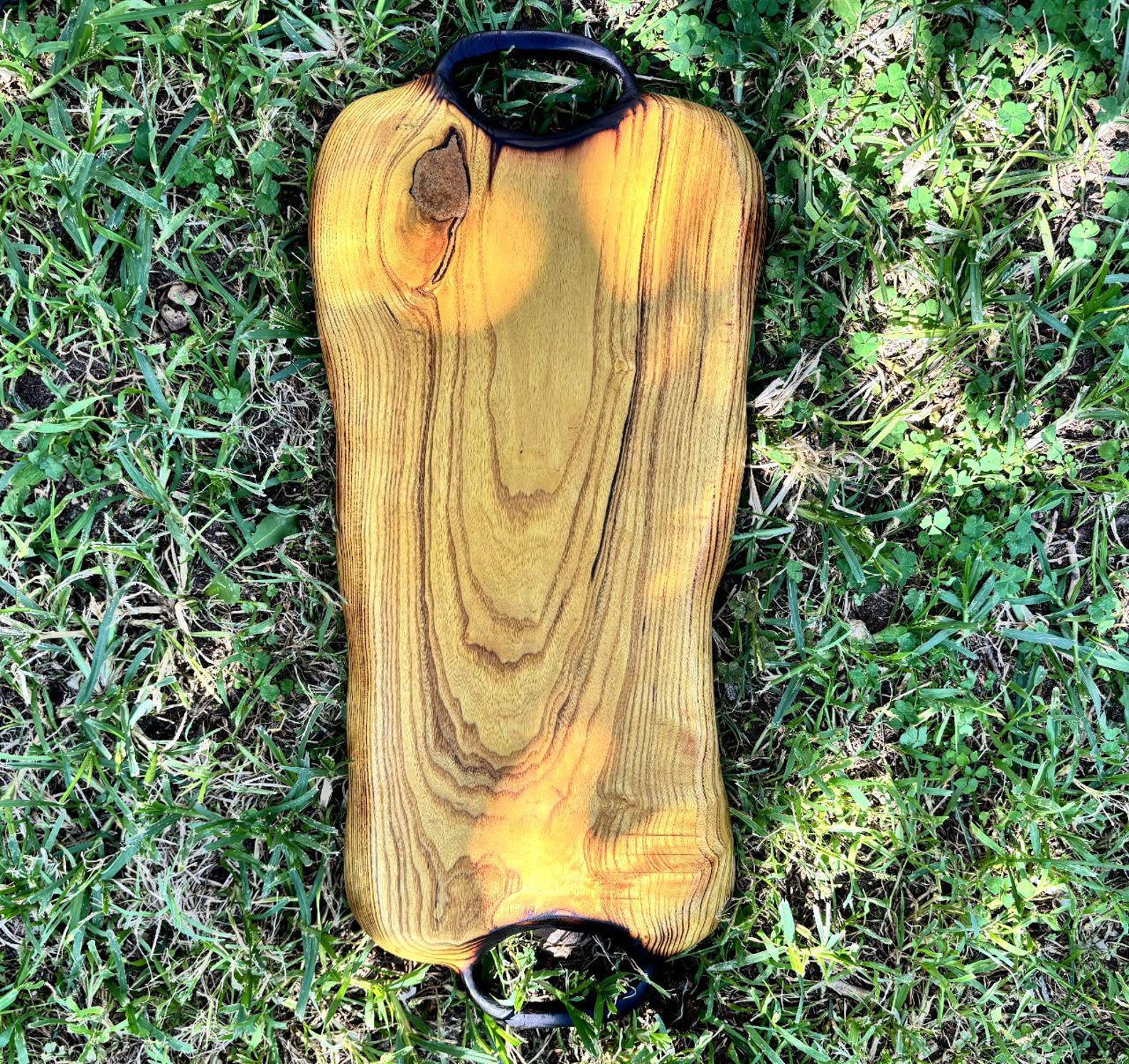 Handcrafted Wood Tray Olive Wood Serving Platter Rustic Charcuterie ...