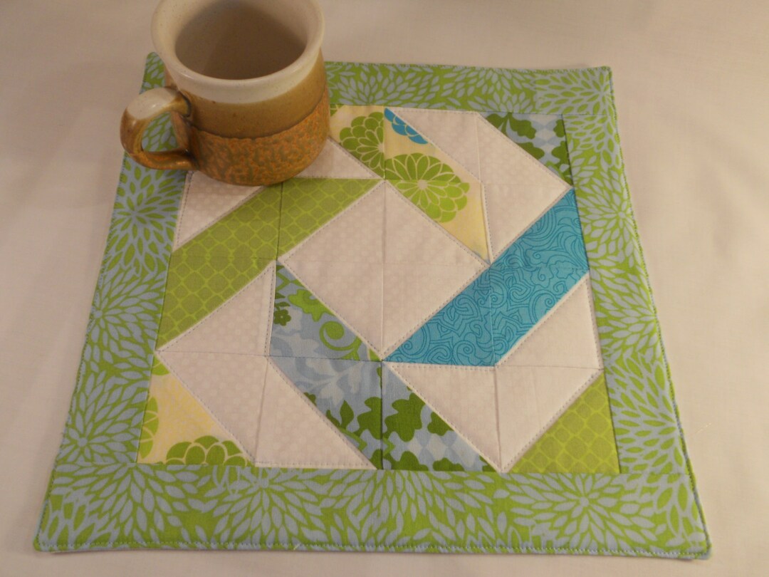 Quilted Hot Pad / Table Topper - Etsy