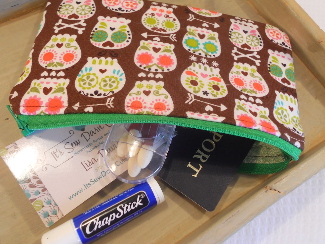 Padded ZIPPER POUCH in bone Head - Etsy