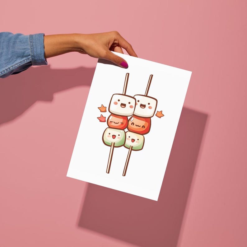 Cute Dango Tanghulu Skewer, Kawaii Cartoon for Home Decor, Nursery ...