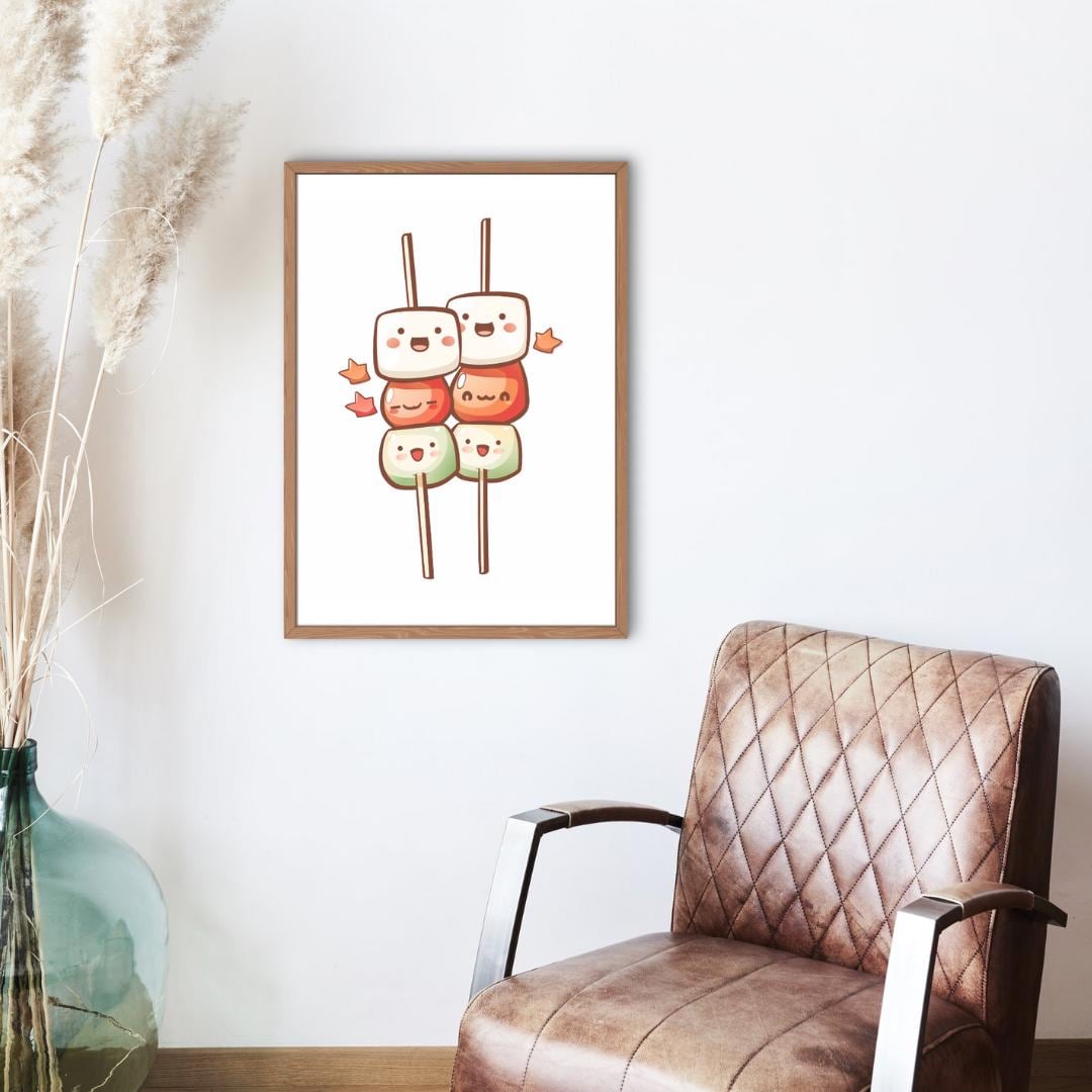 Cute Dango Tanghulu Skewer, Kawaii Cartoon for Home Decor, Nursery ...