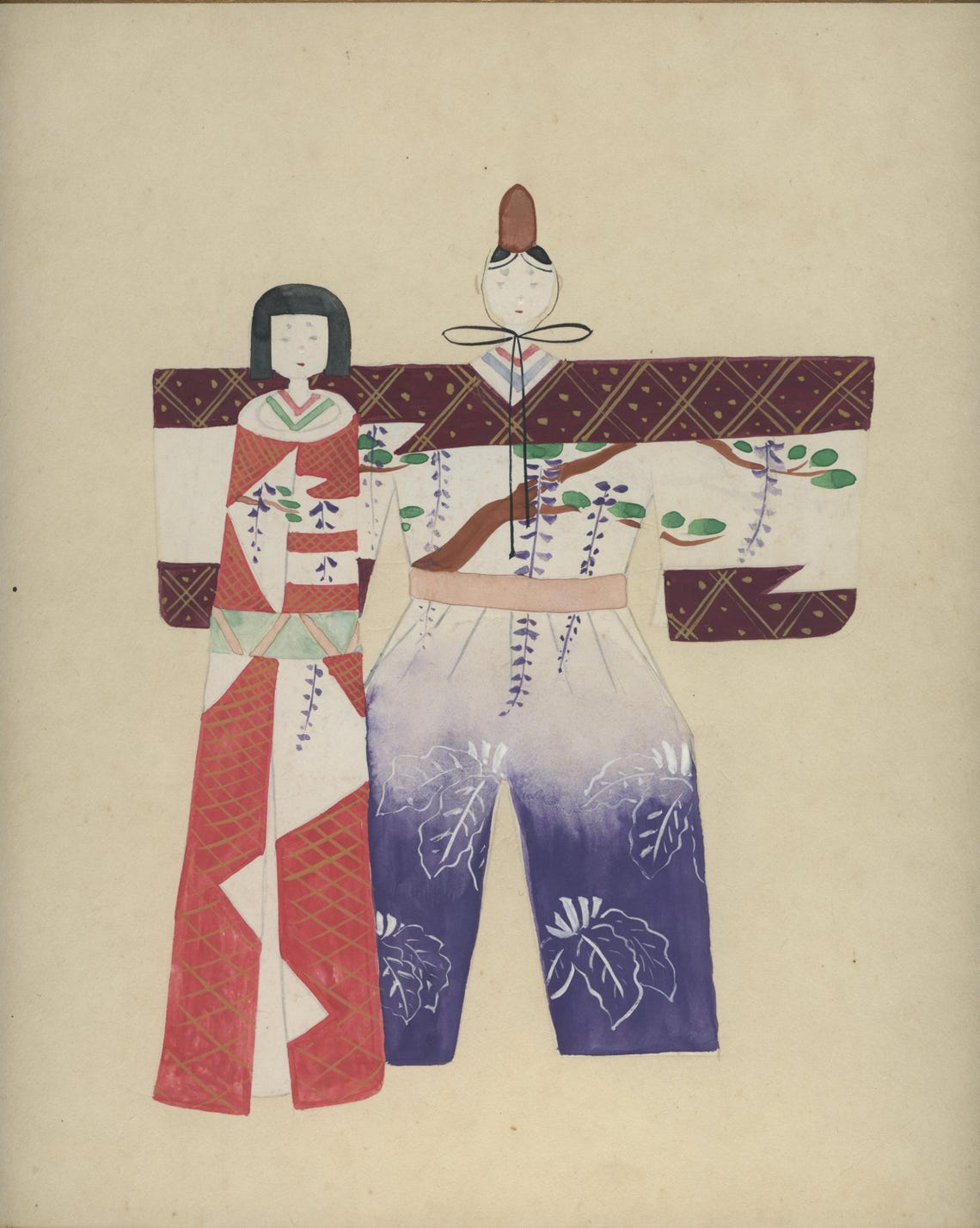 Vintage Sumi-e on Shikishi, Original Ink Painting, Japanese Minimalism ...