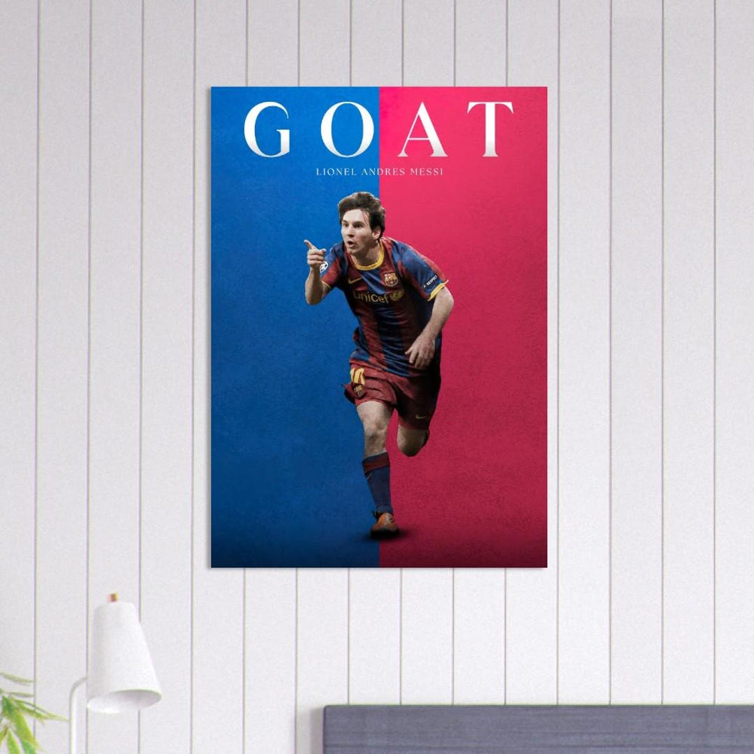 Lionel Messi Barcelona goat Poster - Etsy