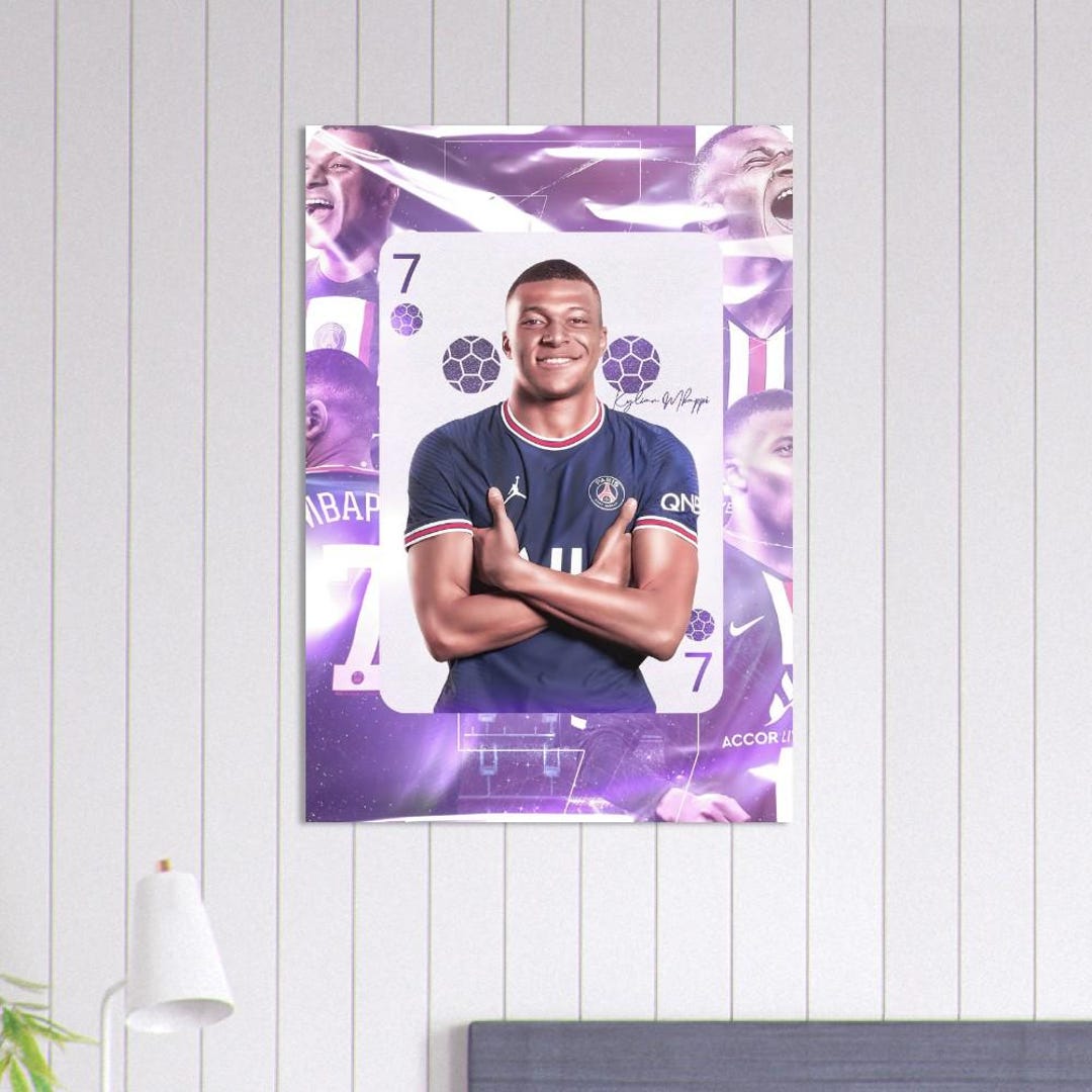Kylian Mbappé PSG passion and Energy Poster - Etsy