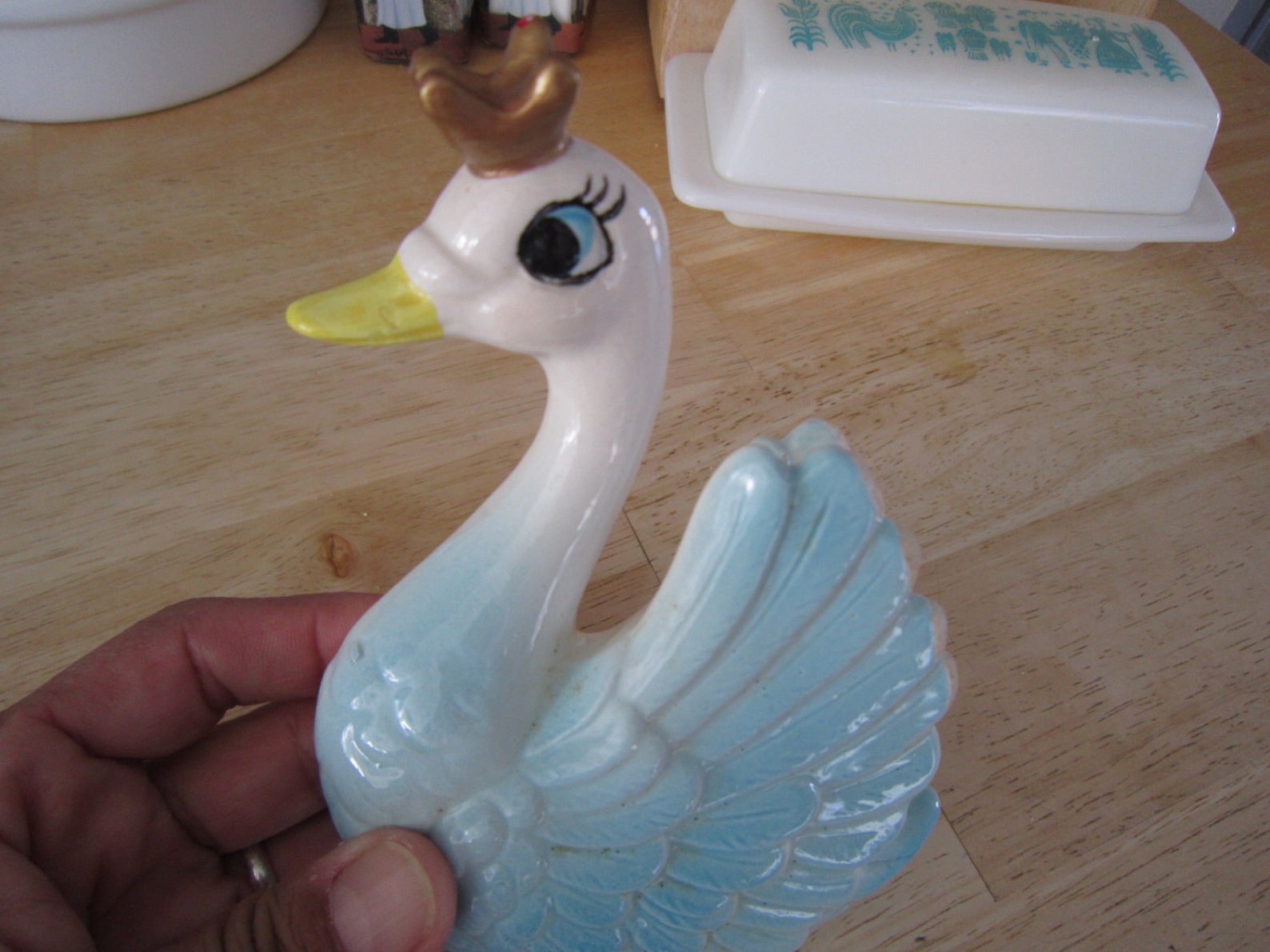 Chalkware Crowned Swan Wall Hanging Norcrest Lefton Miller - Etsy