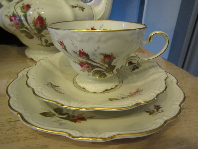 Rosenthale Pompadour China 26pc. Tea Set Selb-germany Moss - Etsy