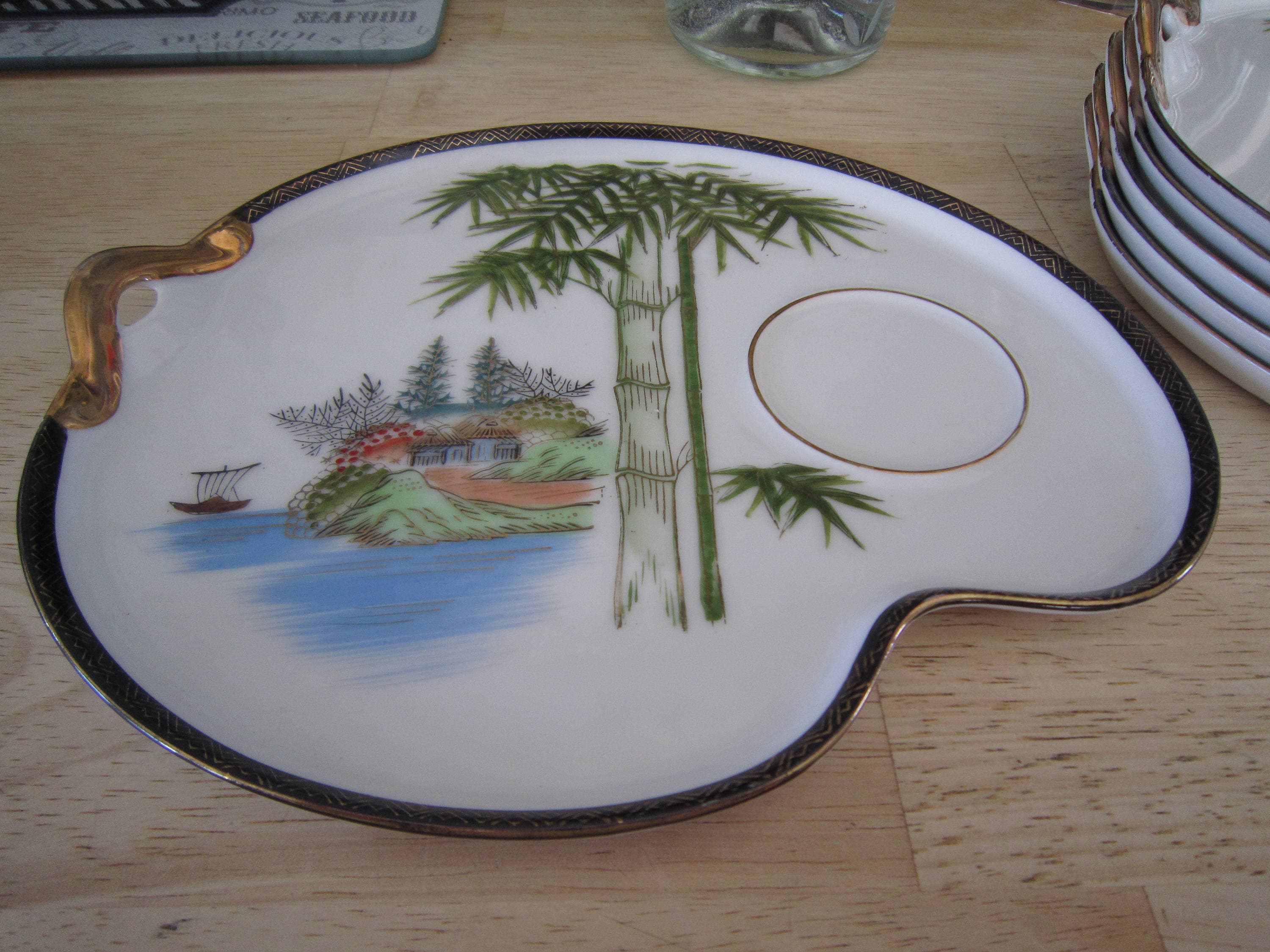 Soko China Japanese Hand Painted Snack/Luncheon Plates 6 | Etsy