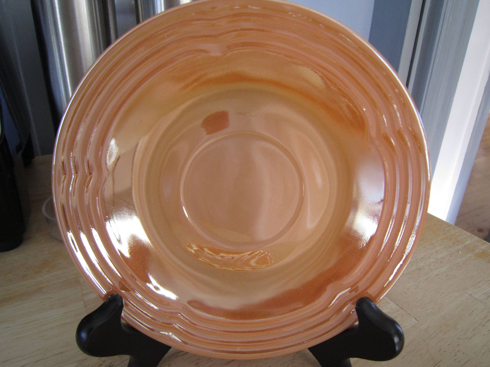 Fire King Peach Lustre Lusterware Three Bands & Shell Saucers - Etsy