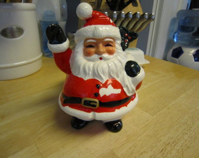 Lefton Santa Ceramic Large Planter - Etsy