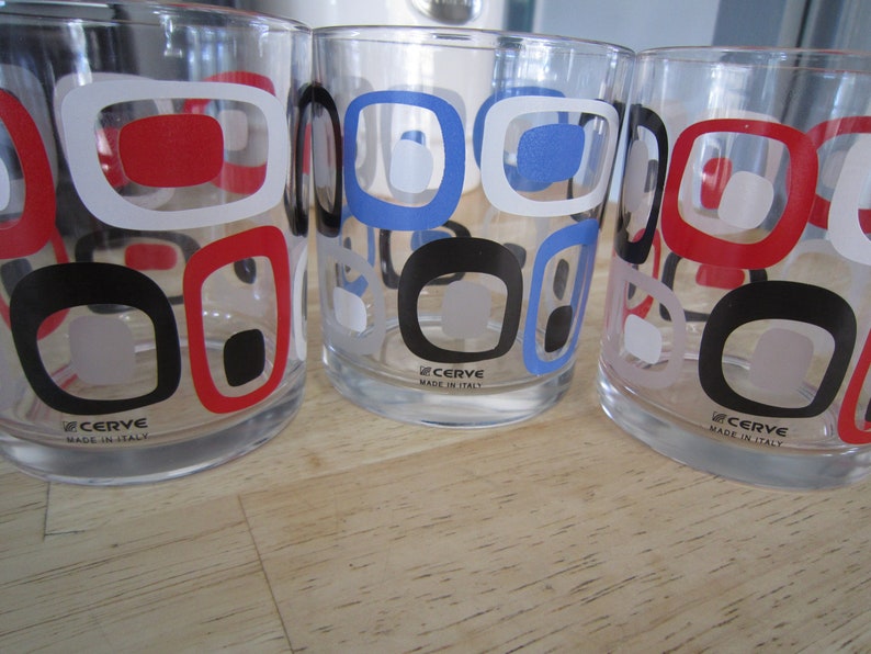 Cerve Mid Century Italian Glassware by Cerve Made in Italy | Etsy