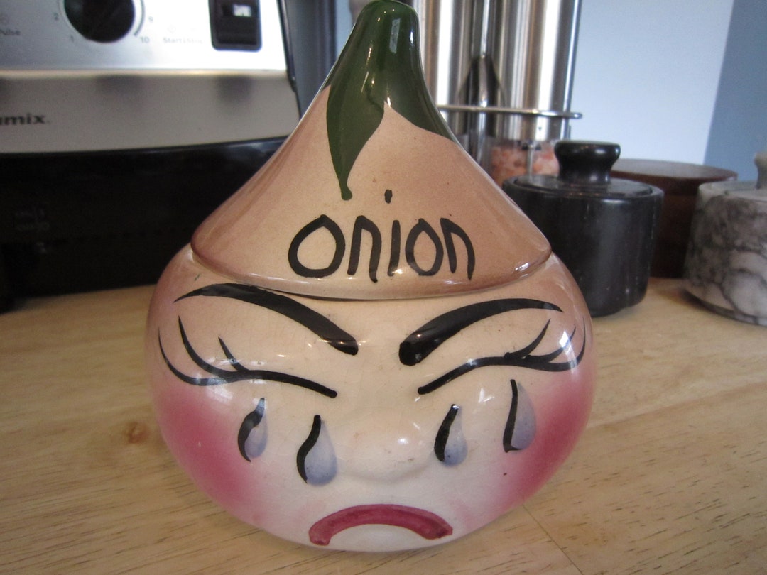 Deforest of California Crying Onion Jar Anthropomorphic - Etsy