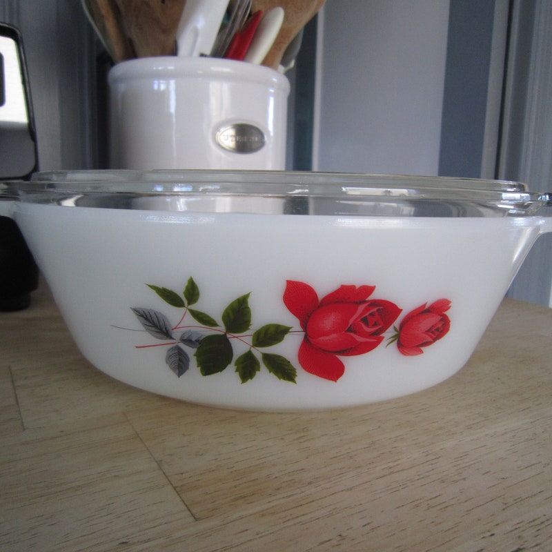 Rose Pyrex - Etsy