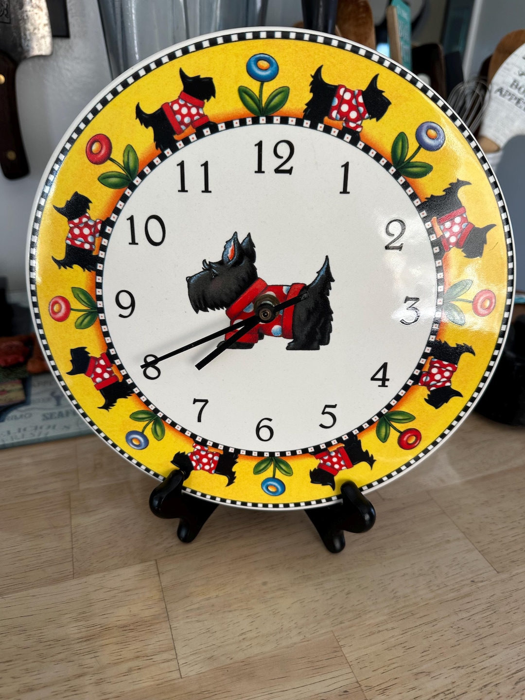 Mary Engelbreit Scotty Dog Wall Clock Ceramic - Etsy