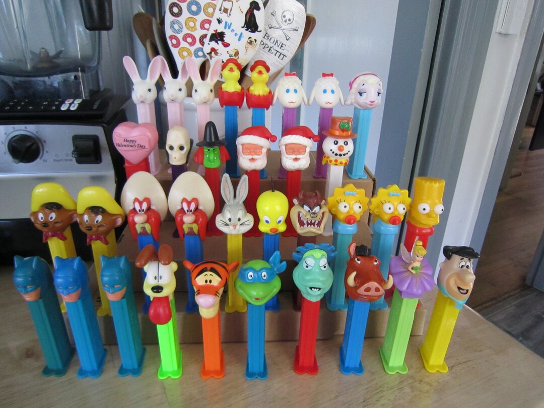 Various Collectable Pez Dispensers Disney, Looney Tunes, Easter ...