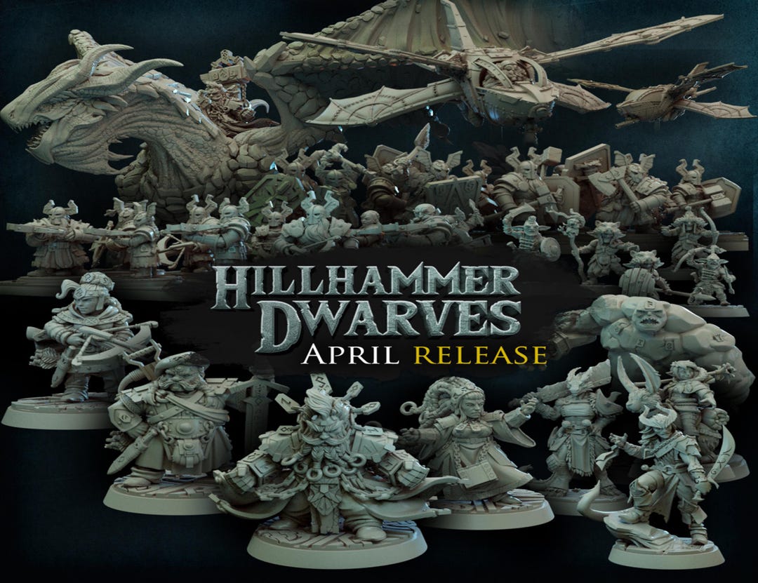 Titan Forge Stl Pack | Hillhammer Dwarves 2022 Stl Pack | Rpg Stl | Dnd ...