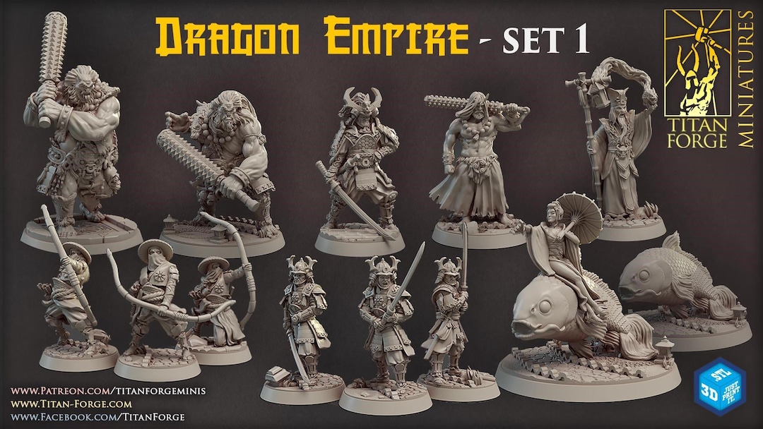 Titan Forge Stl Pack | Dragon Empire 2019 Stl Pack | Rpg Stl | Dnd Stl ...