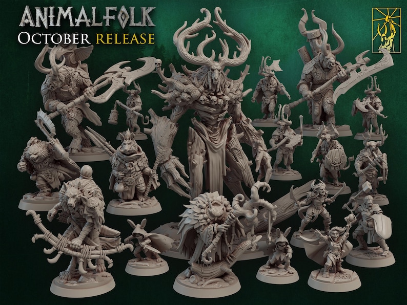 Titan Forge Stl Pack | ANIMALFOLK October 2021 Stl Pack | Rpg Stl | Dnd ...