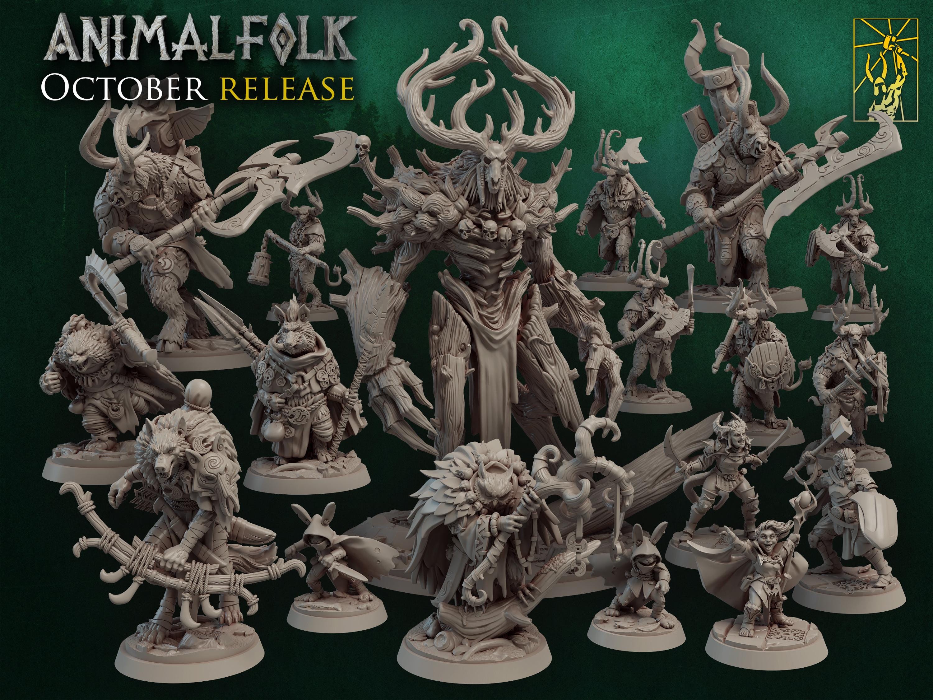 Titan Forge Stl Pack | ANIMALFOLK October 2021 Stl Pack | Rpg Stl | Dnd ...