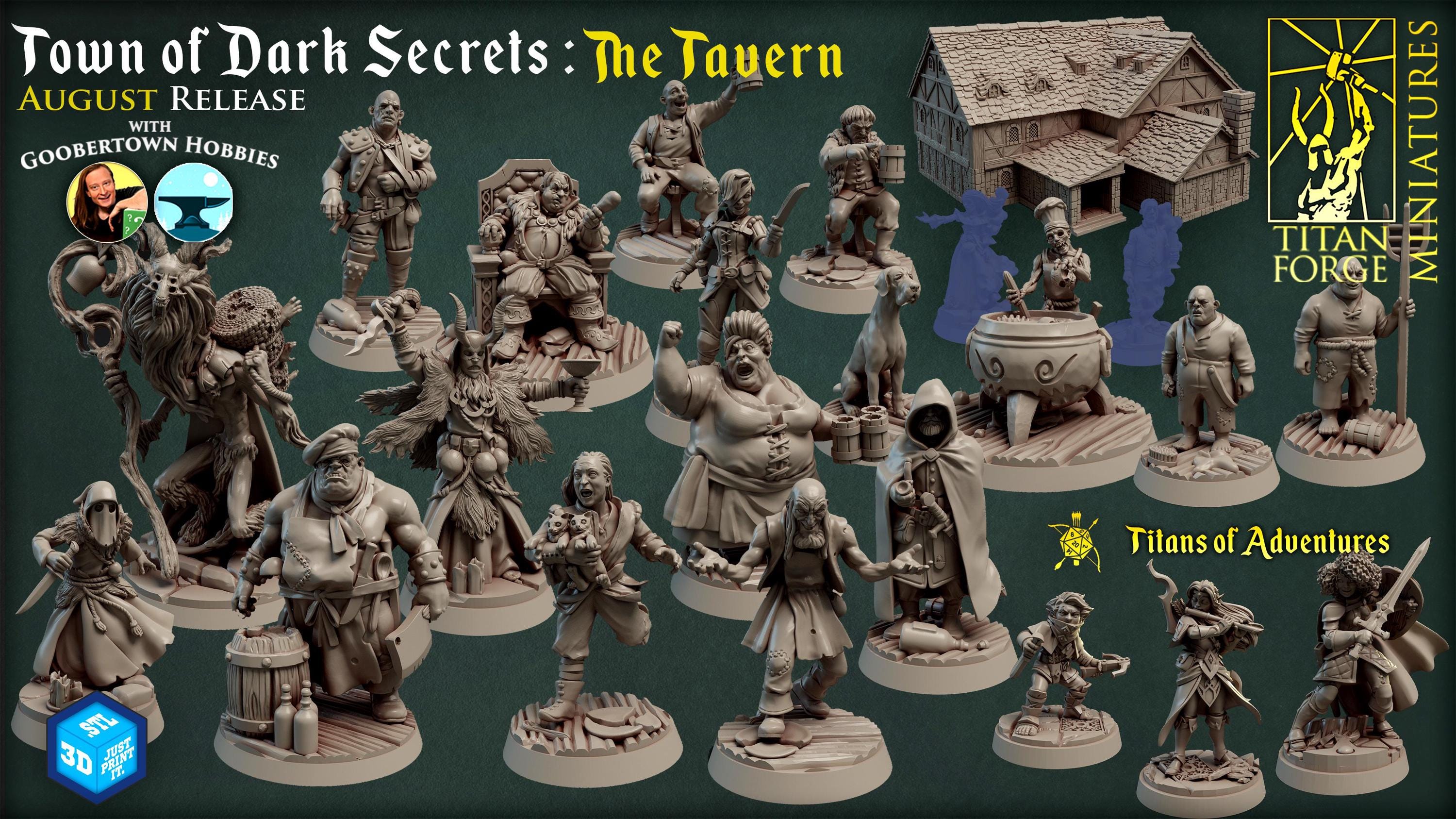 Titan Forge Stl Pack | Town of Dark Secrets the Tavern August 2020 Stl ...