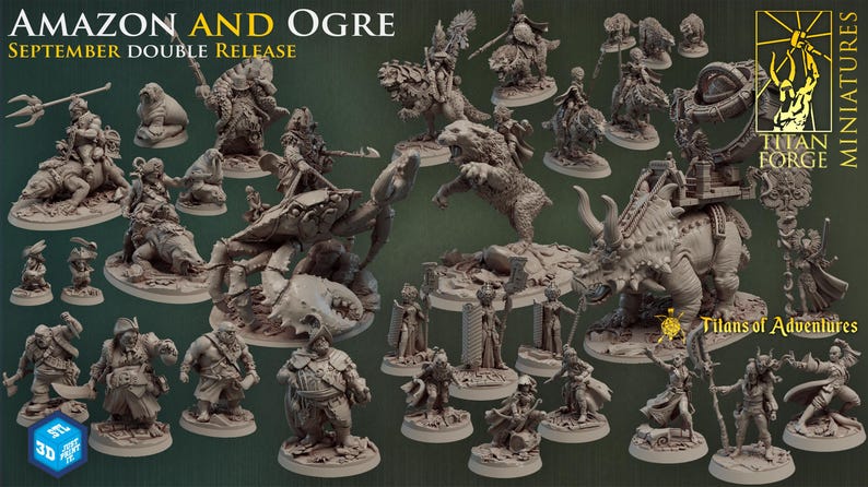 Titan Forge Stl Pack | Amazon and Ogre September 2020 Stl Pack | Rpg ...