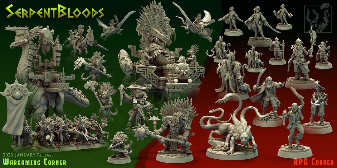 Titan Forge Stl Pack | Serpent Bloods 2023 Stl Pack | Rpg Stl | Dnd Stl ...