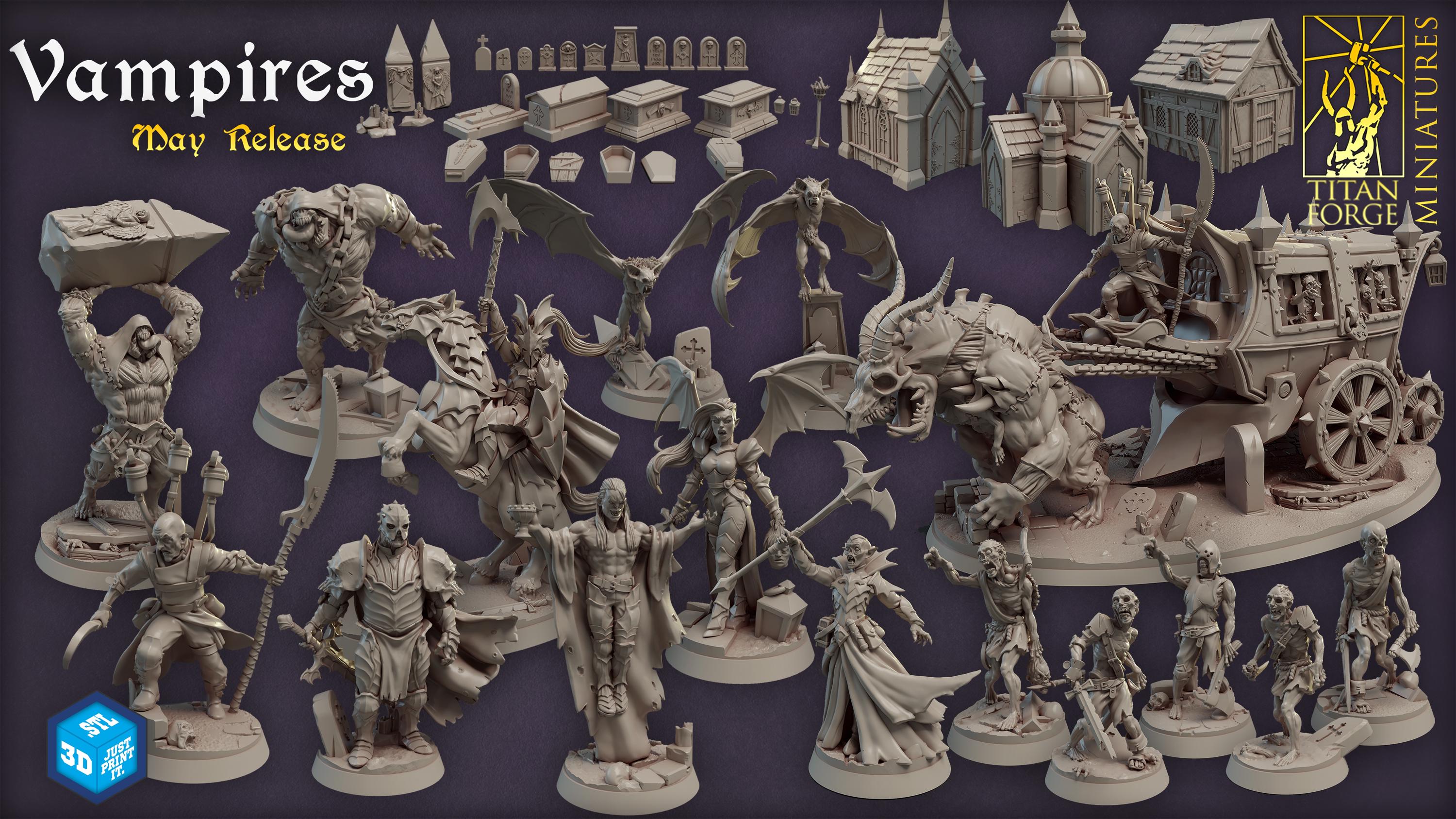 Titan Forge Stl Pack | Vampires May 2020 Stl Pack | Rpg Stl | Dnd Stl ...