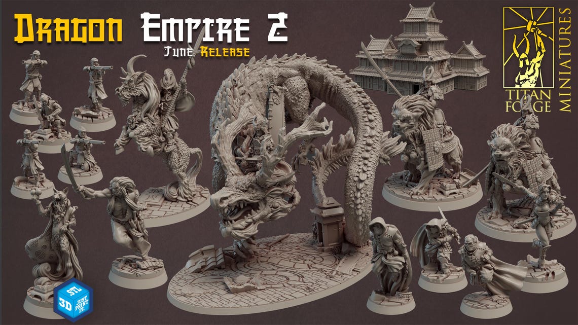 Titan Forge Stl Pack | Dragon Empire 2 June 2020 Stl Pack | Rpg Stl ...