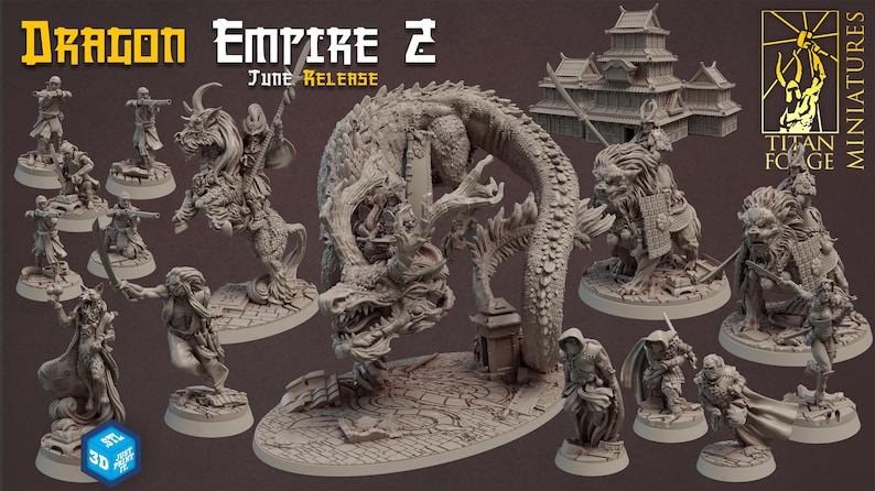 Titan Forge Stl Pack | Dragon Empire 2 June 2020 Stl Pack | Rpg Stl ...