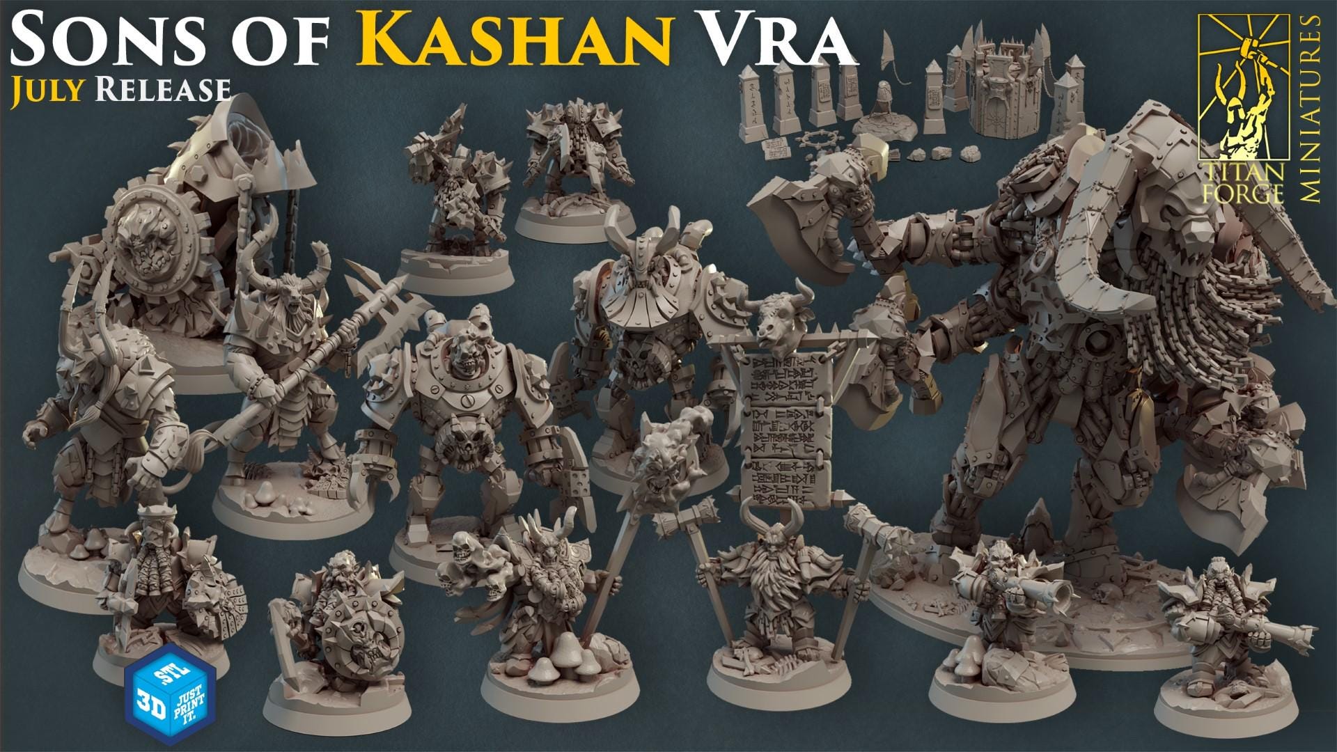 Titan Forge Stl Pack | Sons of Kashan VRA July 2020 Stl Pack | Rpg Stl ...