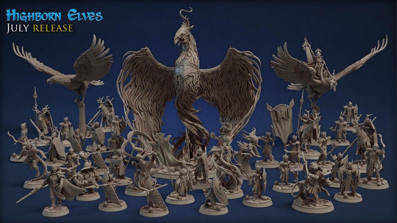 Titan Forge Stl Pack | HIGHBORN ELVES July 2021 Stl Pack | Rpg Stl ...