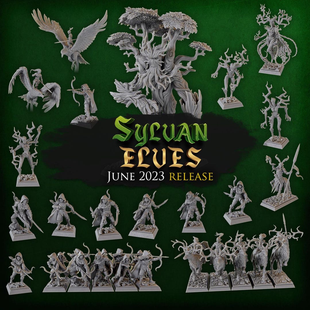 Titan Forge Stl Pack | Sylvan Elves June 2023 Stl Pack | Rpg Stl | Dnd ...