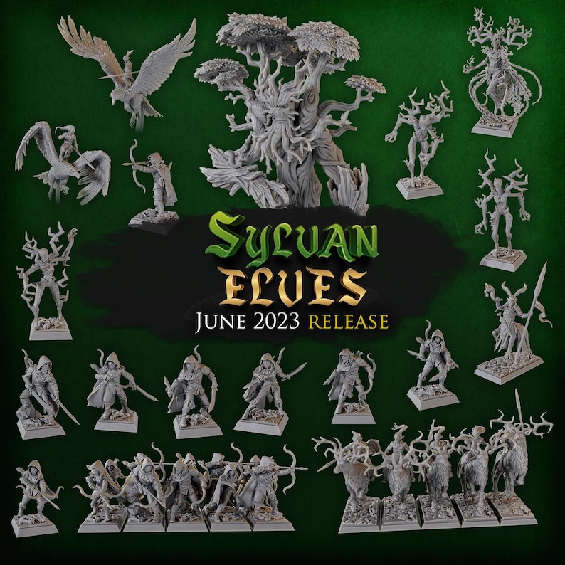 Titan Forge Stl Pack | Sylvan Elves June 2023 Stl Pack | Rpg Stl | Dnd ...