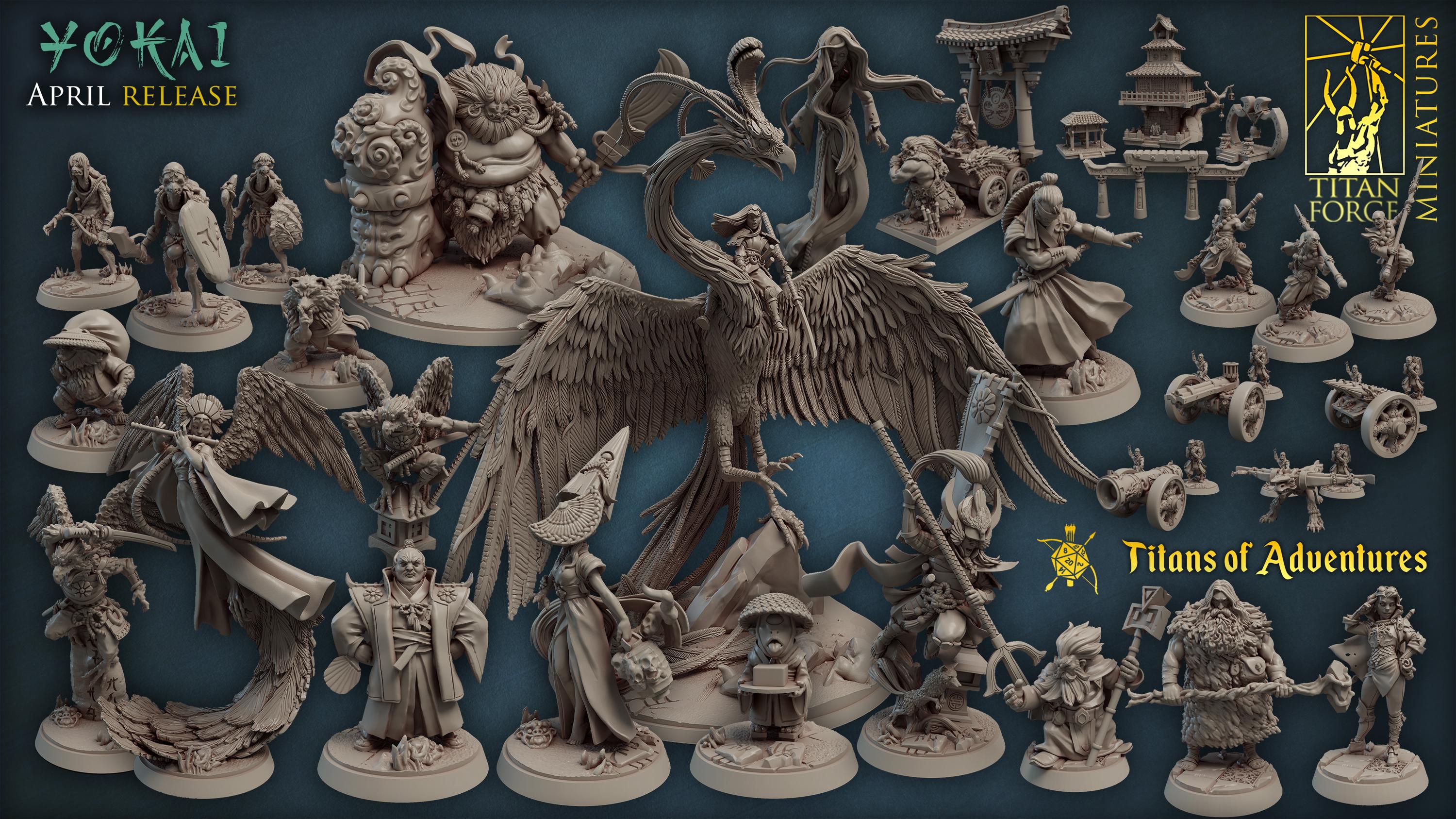 Titan Forge Stl Pack | YOKAI April 2021 Stl Pack | Rpg Stl | Dnd Stl ...