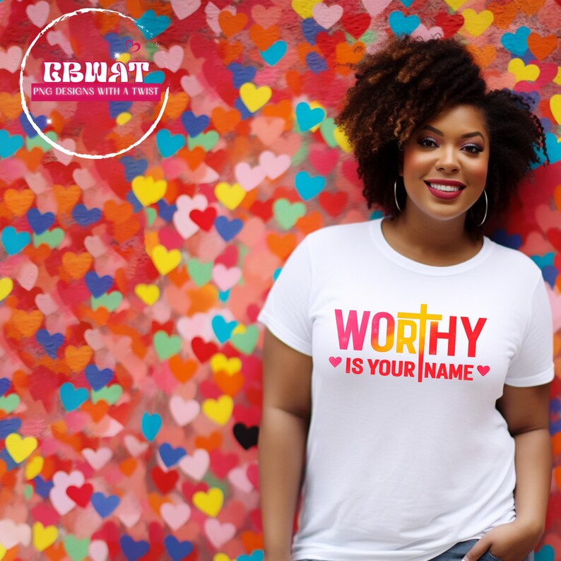 Worthy is Your Name PNG | Christian Cross Design (digital Download) - Etsy