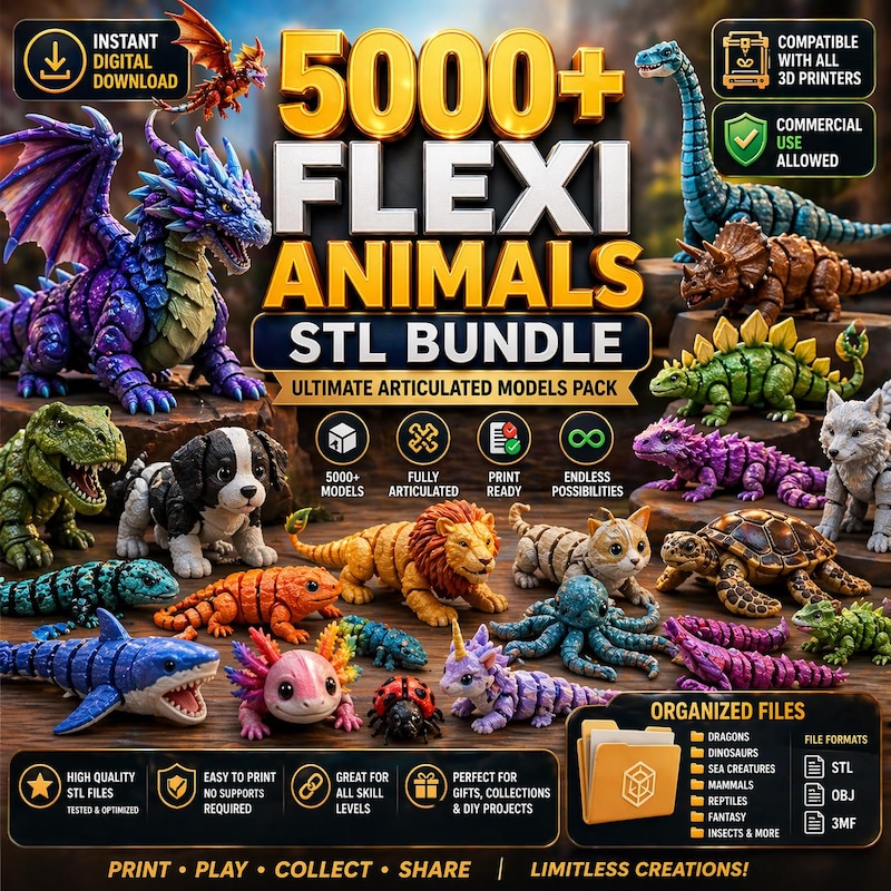 Flexi Toy Bundle - Etsy New Zealand