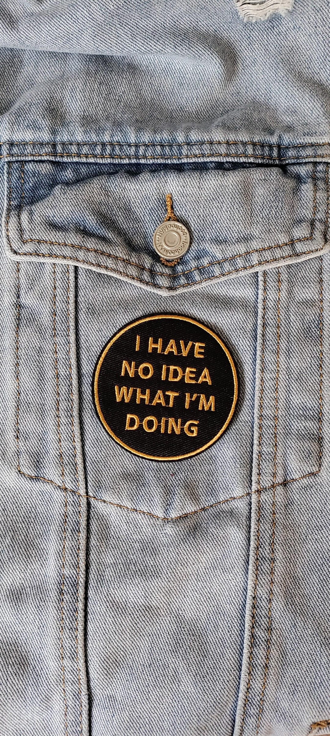 Adulting // DIY Embroidered Patch Applique Mental Illness Relatable ...