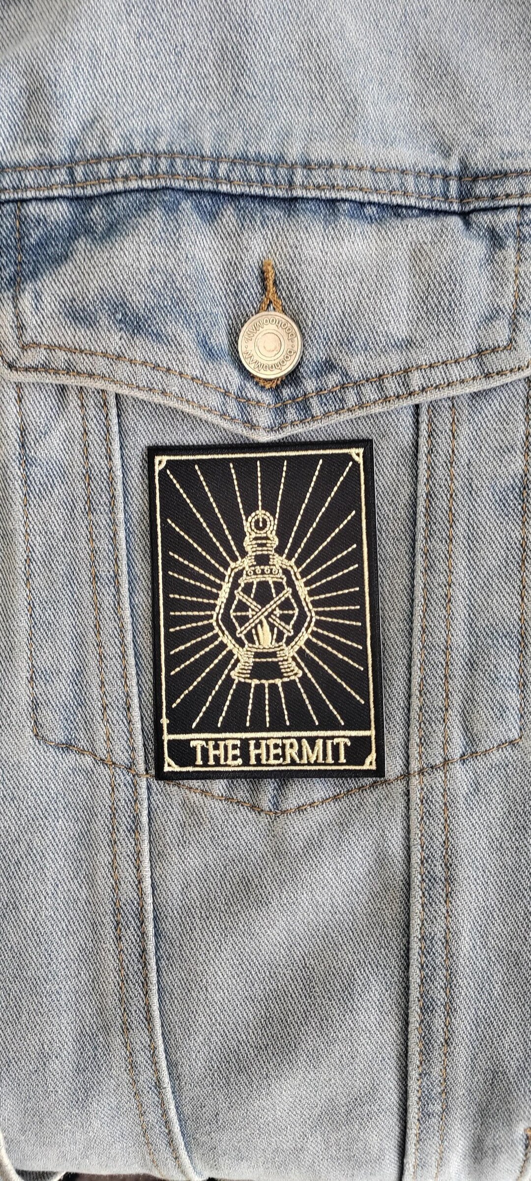 Introvert // the Hermit Tarot DIY Embroidered Iron Sew on Patch Badge ...