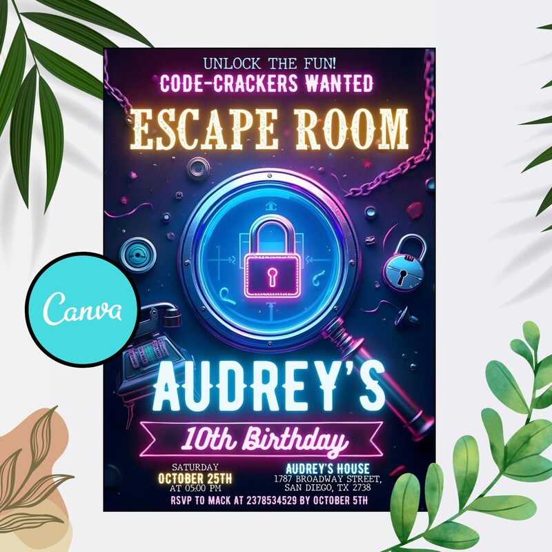 Escape room birthday parties for kids - Etsy.de