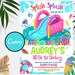 Editable Water Slide Birthday Splash Party Invitation, Waterslide Bash ...