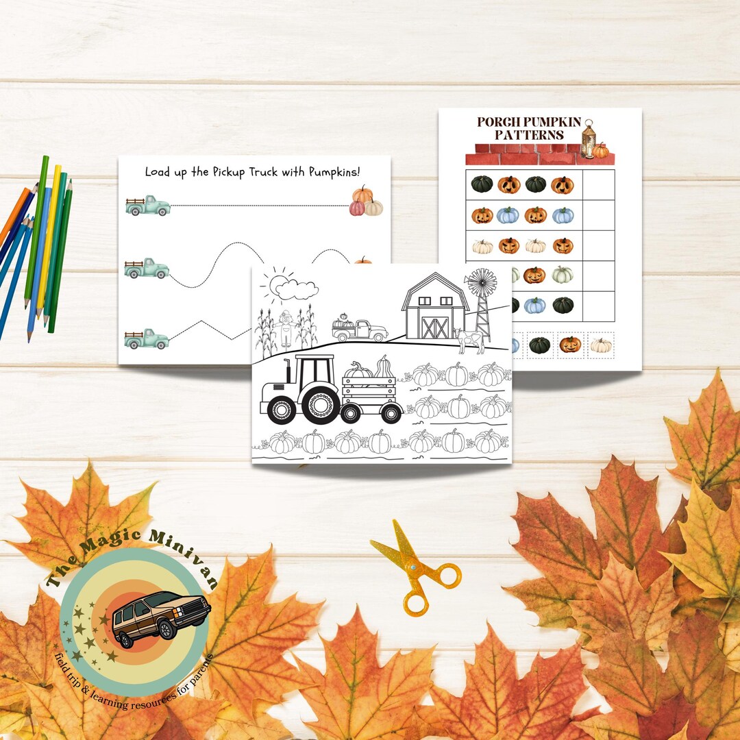 Pumpkin Patch Activity Bundle, Montessori Toddler Activity, Hands-on ...