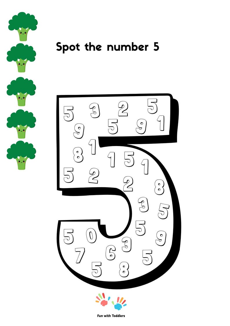 Spot the Number Dot Marker Printable Activity | Number Recognition Game ...