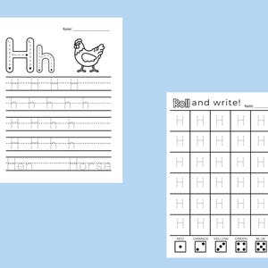 Letter of the Week "h" Worksheets, Alphabet Busy Book, Learning Binder ...