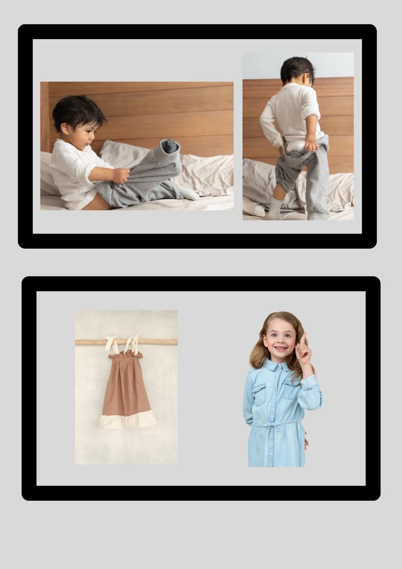 Getting Dressed Sequencing Cards: Montessori Edition - Etsy