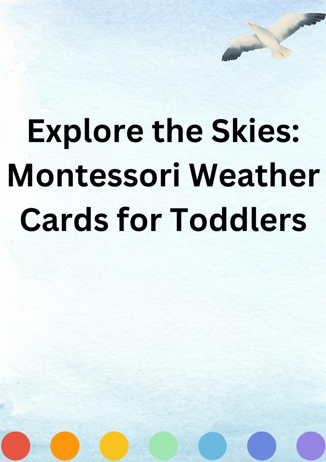 Montessori Weather Cards for Toddlers Explore the Skies Educational ...