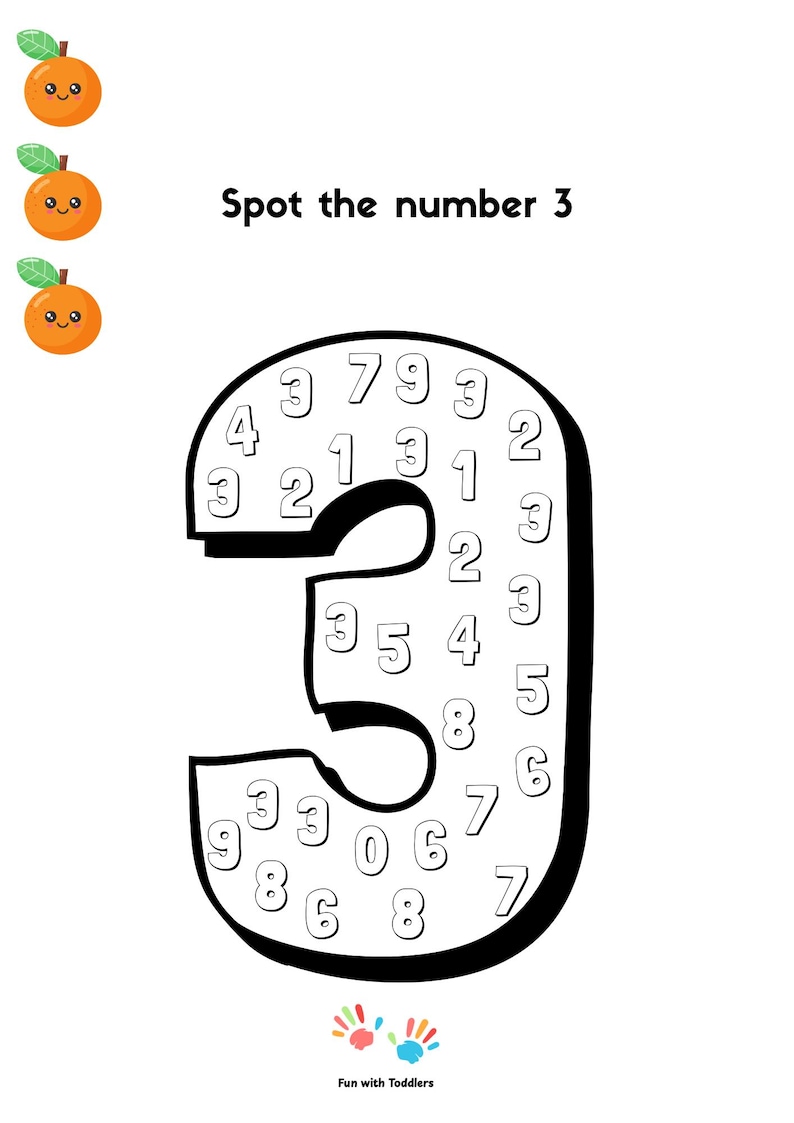Spot the Number Dot Marker Printable Activity | Number Recognition Game ...