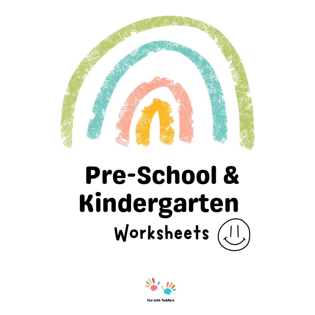 Pre-k & Kindergarten Worksheet Pack | Fun Learning Activities for Kids ...