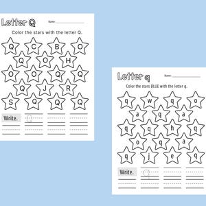 Letter of the Week "q" Worksheets, Alphabet Busy Book, Learning Binder ...