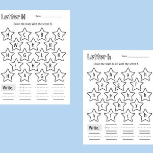 Letter of the Week "h" Worksheets, Alphabet Busy Book, Learning Binder ...