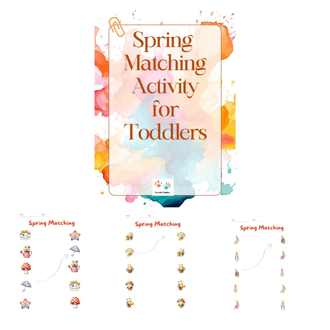 Spring Matching Activity Printable for Kids - 5 Fun Educational ...
