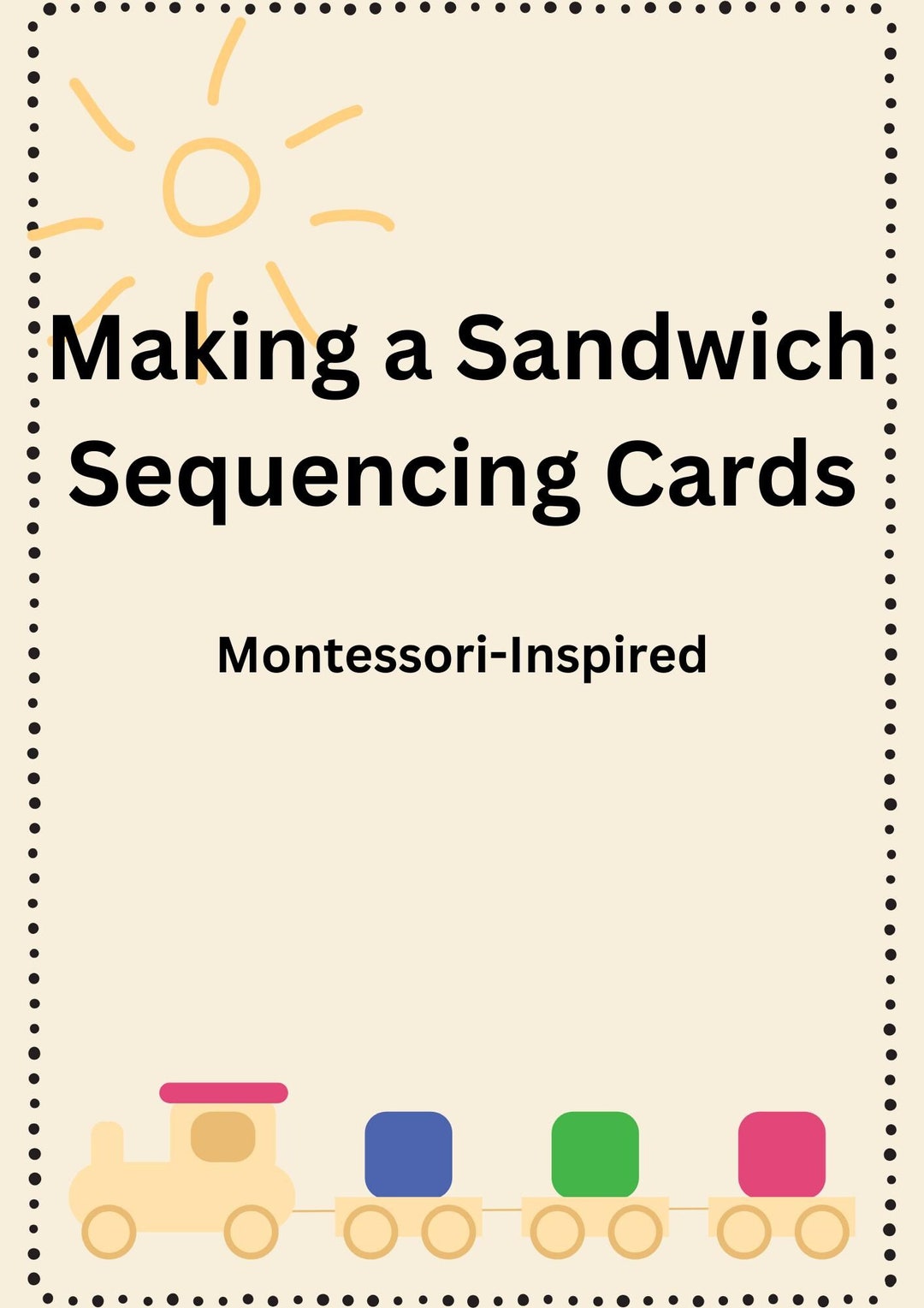 Making a Sandwich Sequencing Cards: Montessori Edition - Etsy